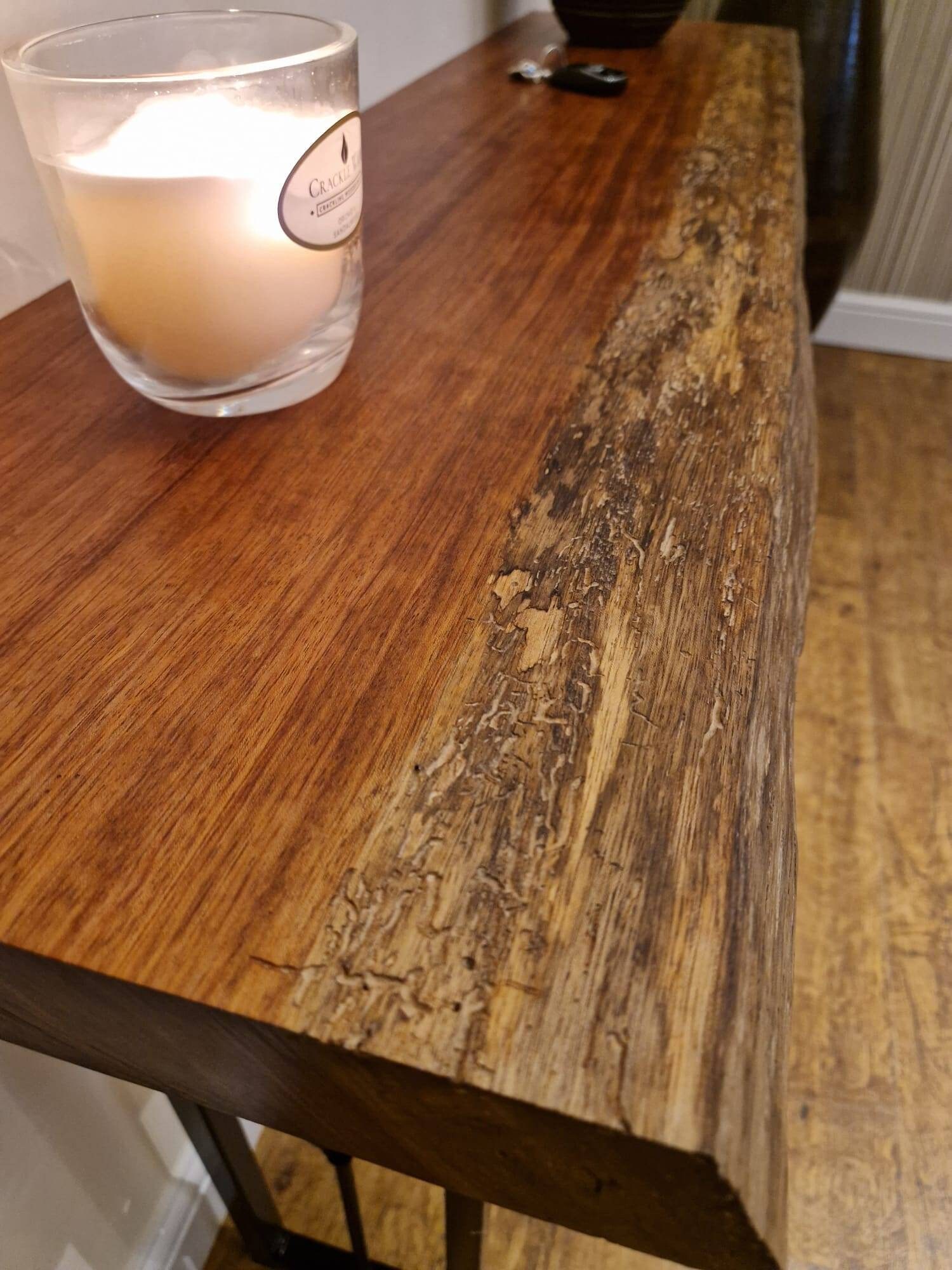 Very Rare New Handmade Live Edge Rustic Style Natural Bubinga Wood ...