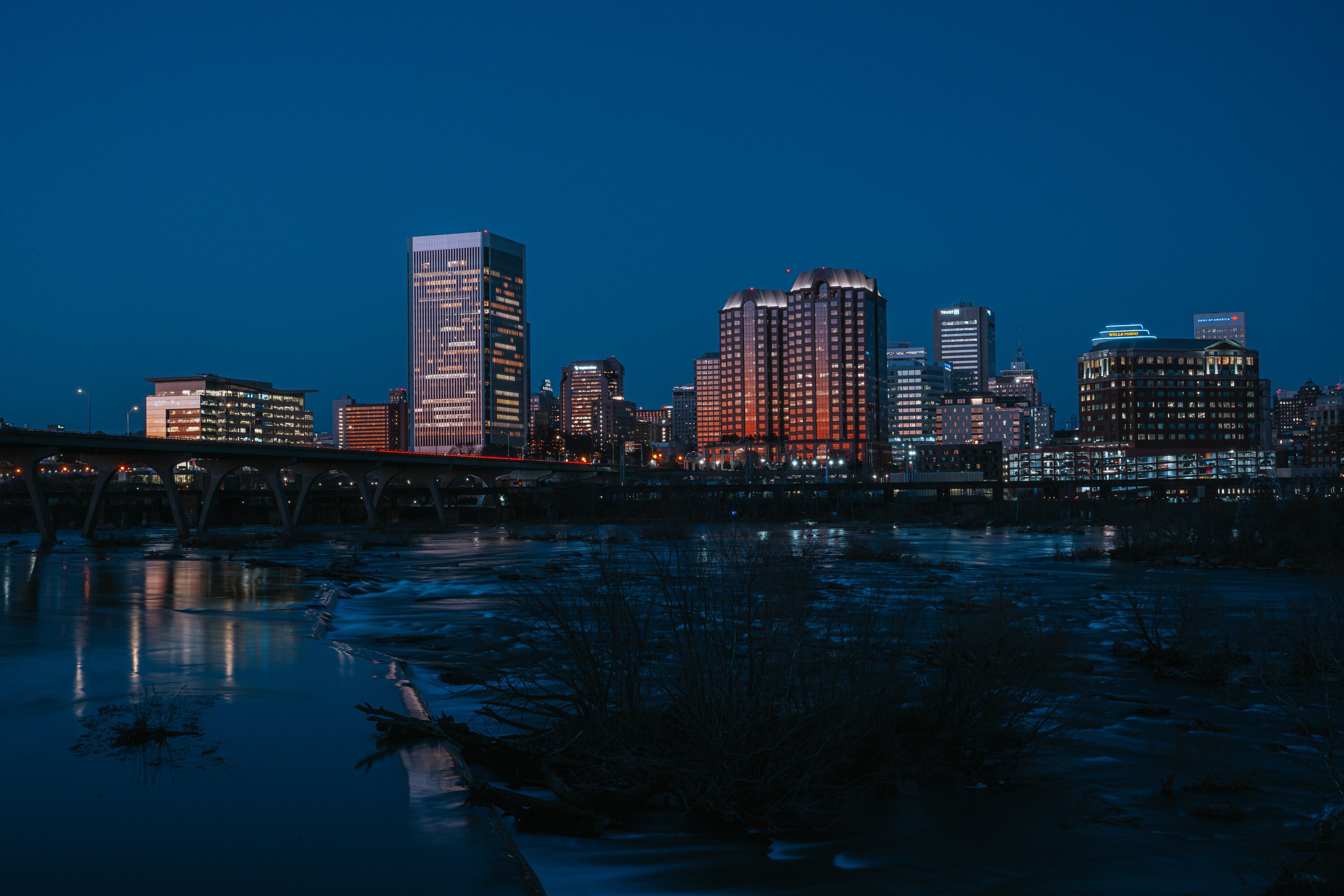 Richmond VA Print | RVA Downtown Skyline Gift | Richmond Virginia Wall ...