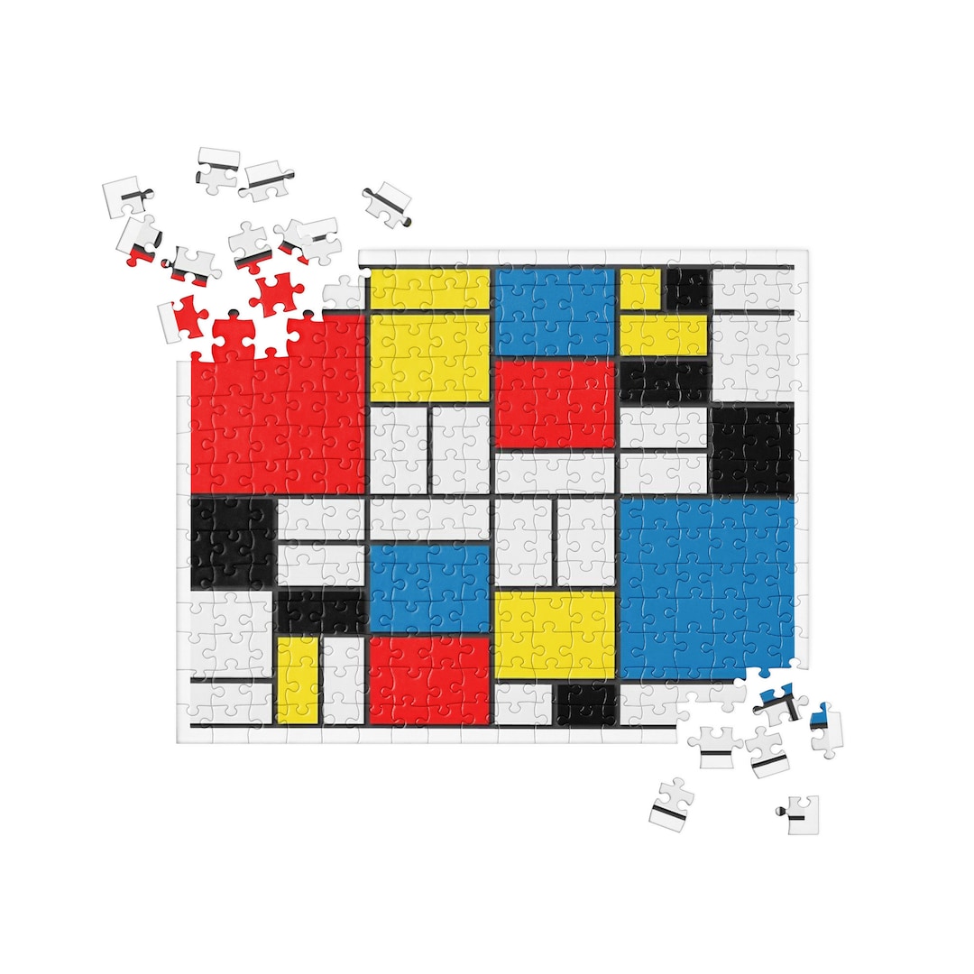 Composition by Piet Mondrian, Jigsaw Puzzle | 252 & 520 Piece Options ...