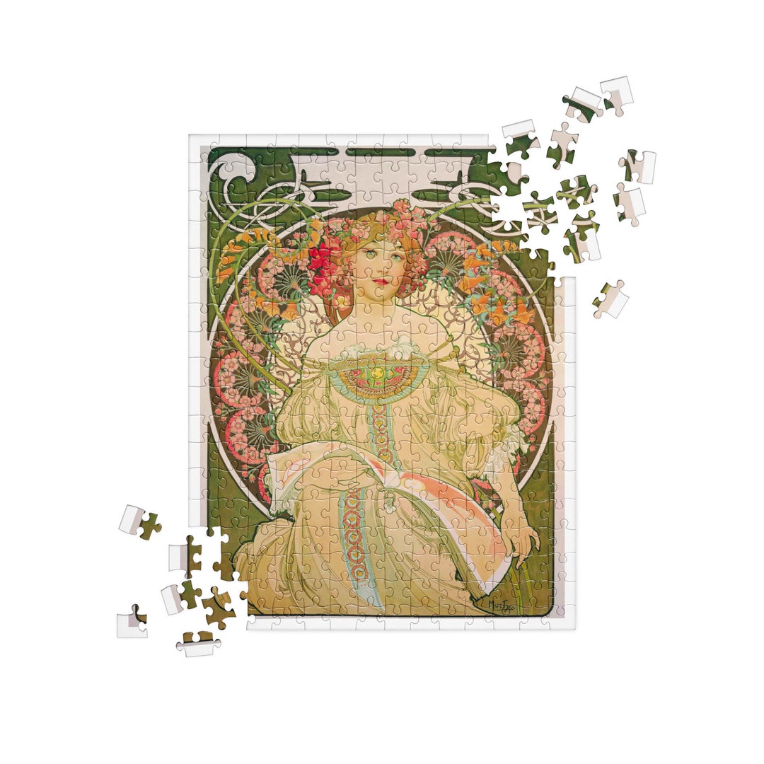 Reverie by Alphonse Mucha Jigsaw Puzzle | 252 & 520 Piece Options | Art ...