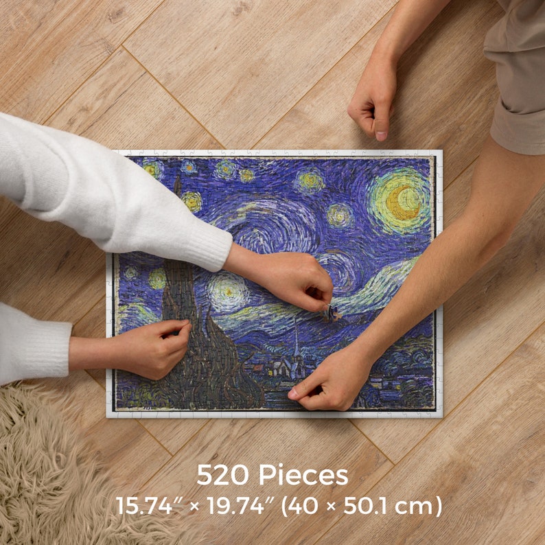 Starry Night by Vincent Van Gogh Jigsaw Puzzle | 252 & 520 Piece ...