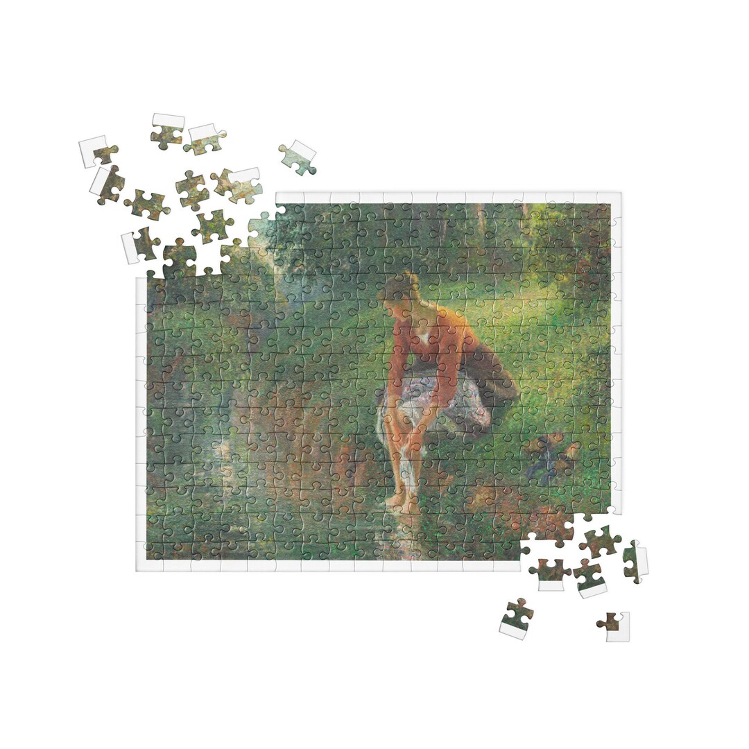 Camille Pissarro Art Jigsaw Puzzle | Woman Bathing (252 & 520 Pieces ...
