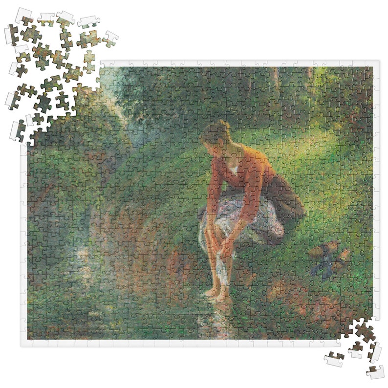 Camille Pissarro Art Jigsaw Puzzle | Woman Bathing (252 & 520 Pieces ...