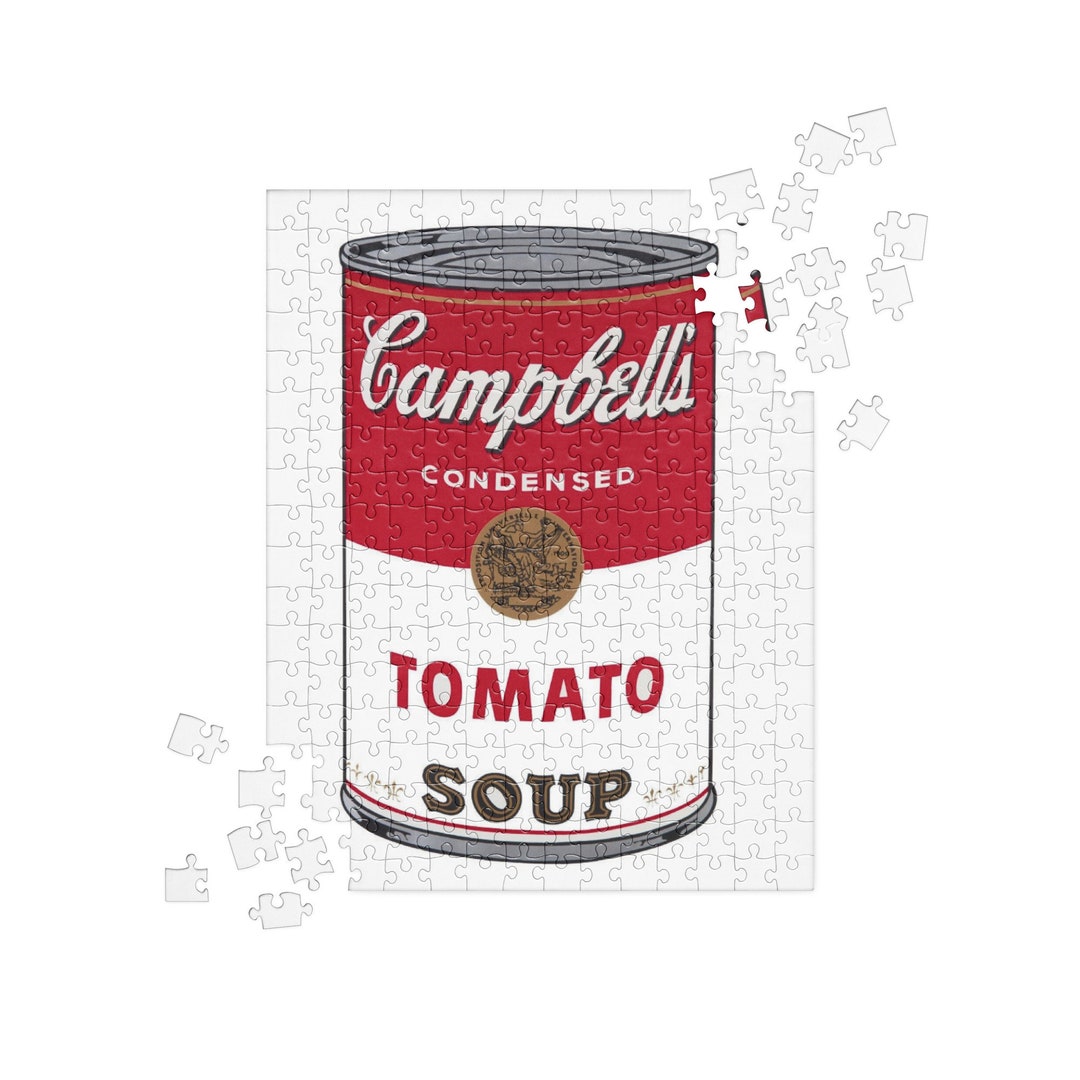 Andy Warhol Tomato Soup Puzzle, Pop Art Jigsaw, 1968 - Etsy