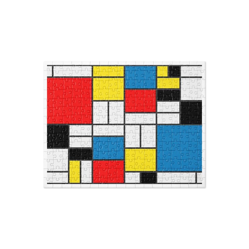 Composition by Piet Mondrian, Jigsaw Puzzle | 252 & 520 Piece Options ...