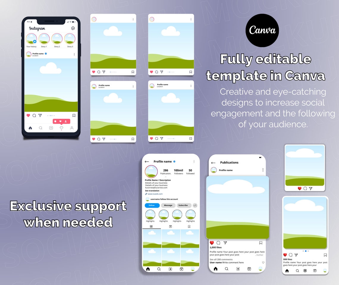 30+ Editable Social Media Mockup Templates, Instagram Mockup, Facebook ...