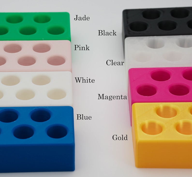 Elegant 10ml Perfume Tester Display Stand - Holds 7 Samples - 8 Color ...