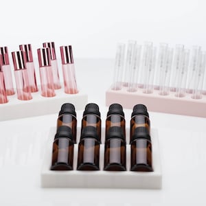 Elegant 5ml Perfume Tester Display Stand - Holds 15 Samples - 8 Color ...