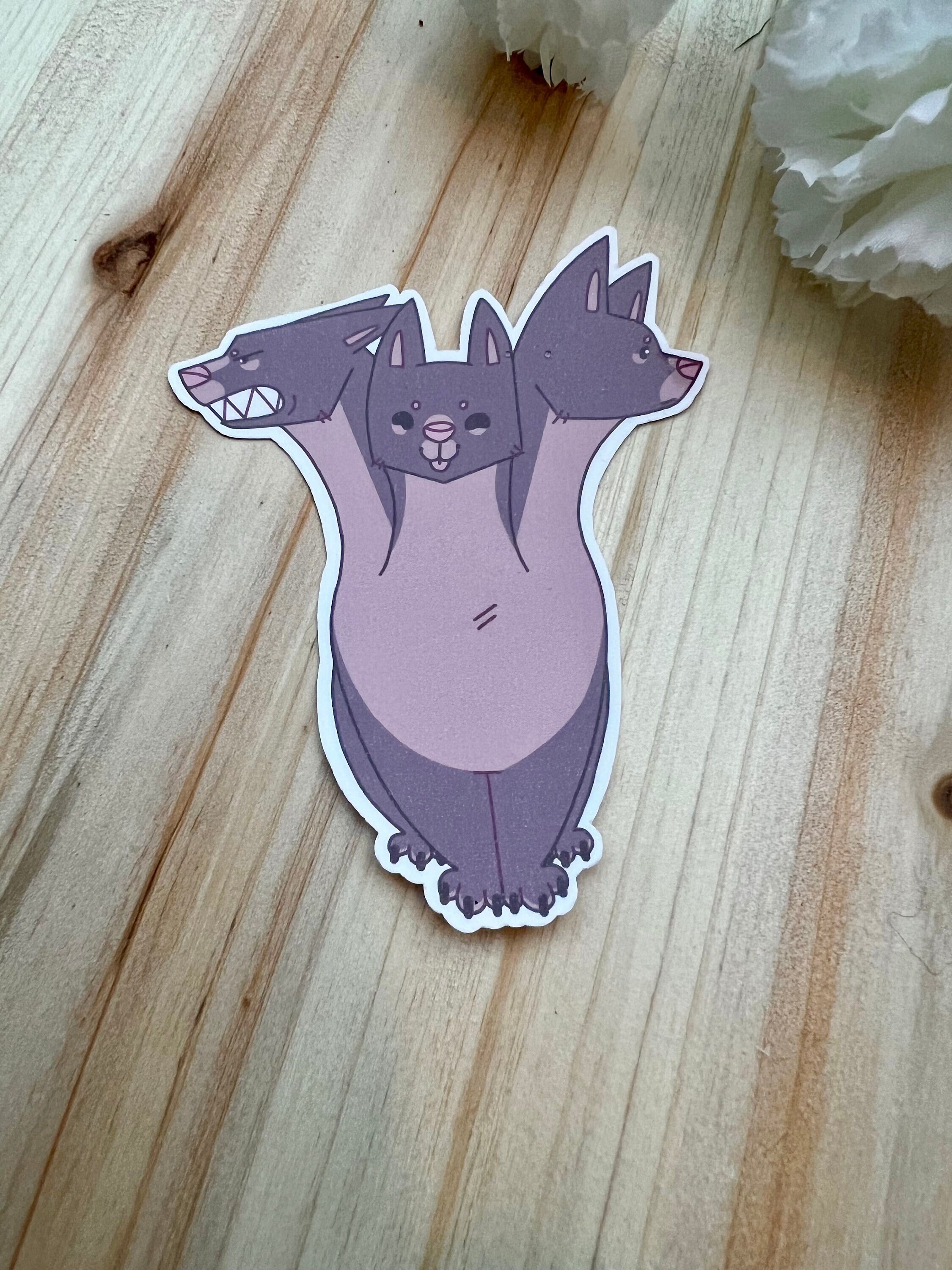 Cerberus Sticker Waterproof Sticker - Etsy