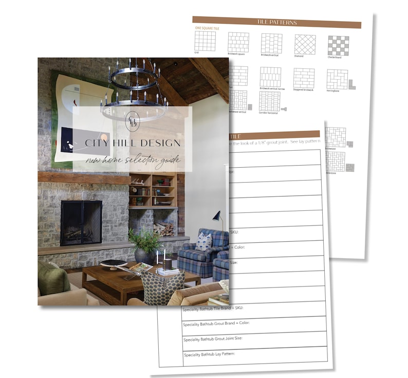 New Home Build Selection Sheet Guide | INSTANT DOWNLOAD - Etsy
