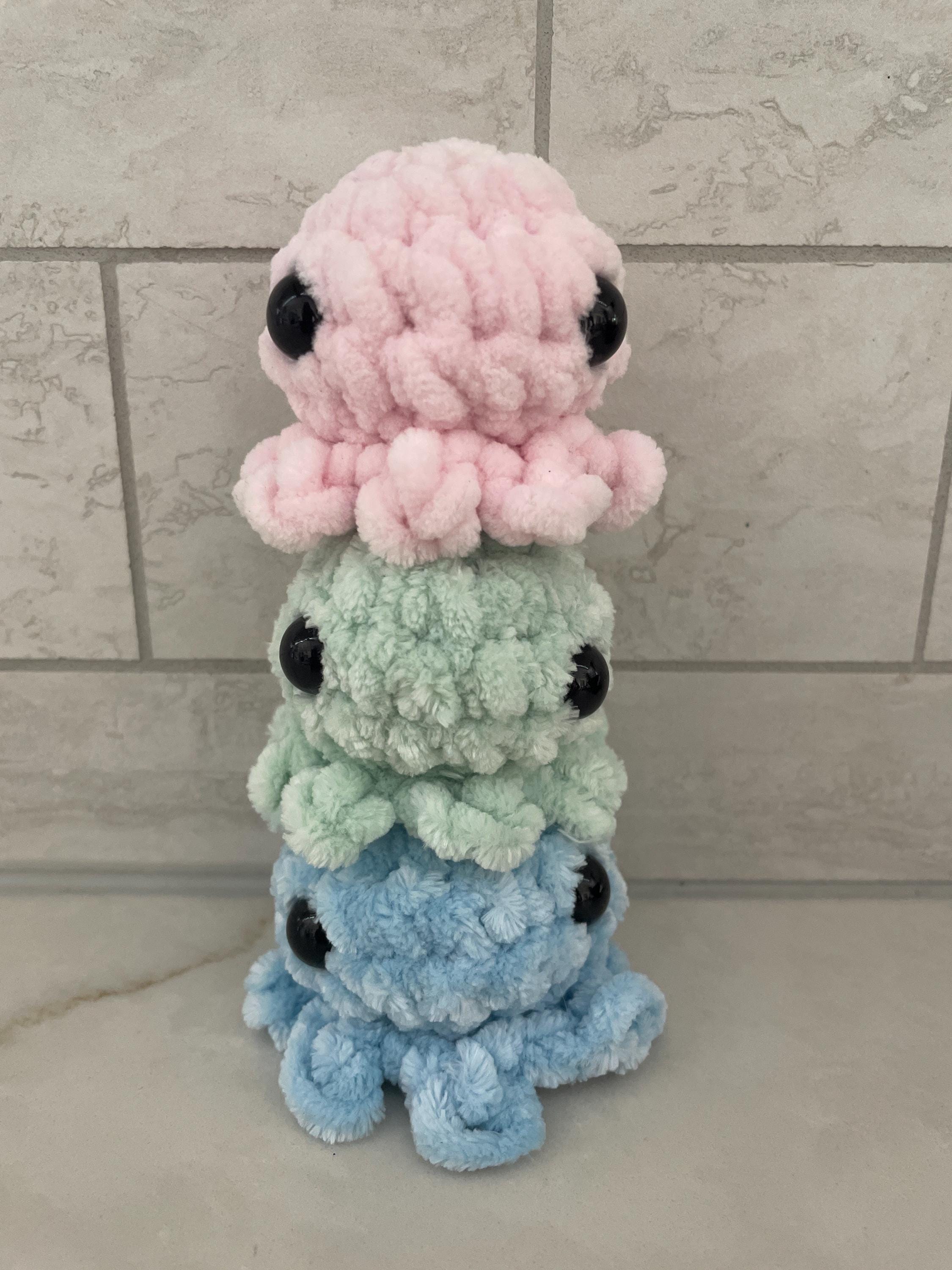 Hamdmade Mini Crochet Octopus Plushie - Octopus Stuffie, Crochet Animal ...