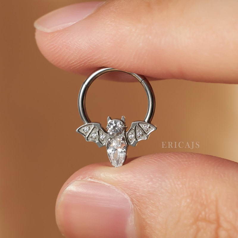 Bat Septum Ring - Etsy