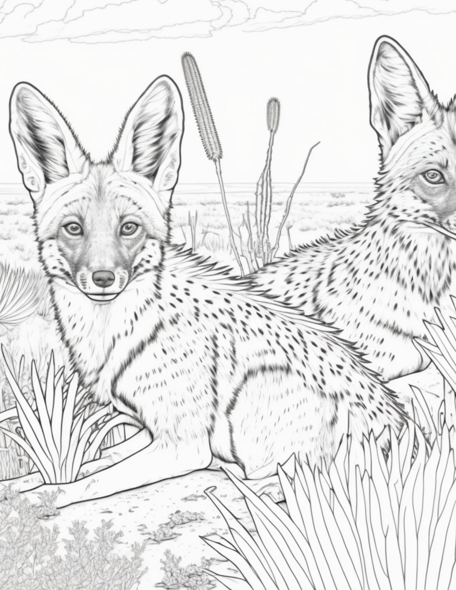 12 Savannah Animals Coloring Pages - Coloring Pages for Adults & Kids ...