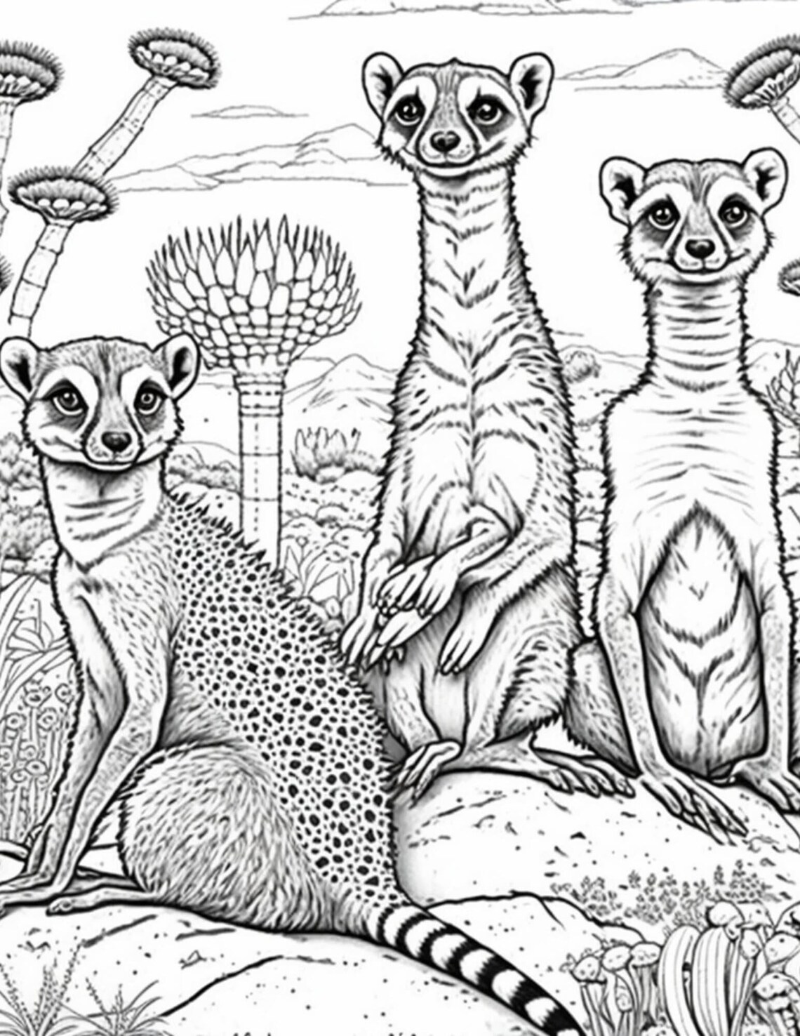 12 Savannah Animals Coloring Pages - Coloring Pages for Adults & Kids ...