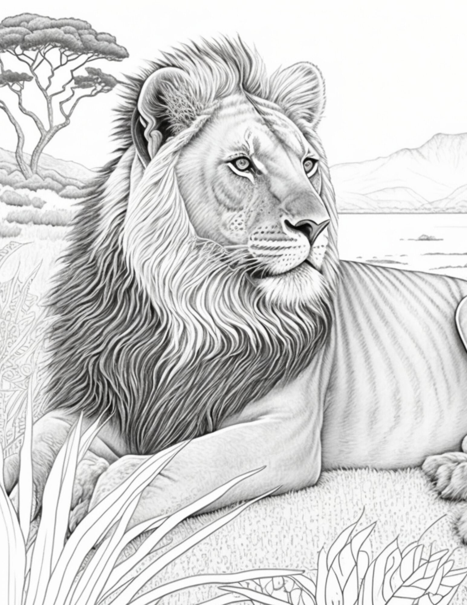 12 Savannah Animals Coloring Pages - Coloring Pages for Adults & Kids ...