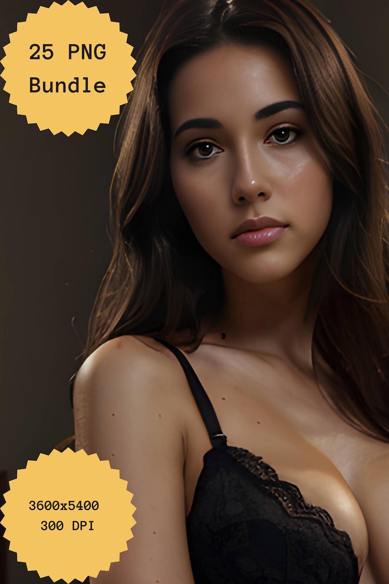 Izzy | 25 Photo Realistic High Resolution Bundle, 300 DPI AI Generated Art | NSFW Digital Art - Etsy