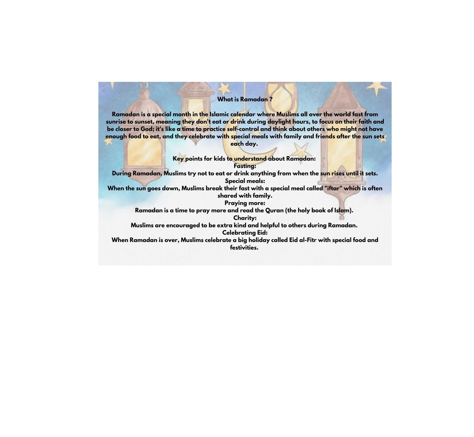 Greeting Cards, Islamic Gifts, Eid Gifts, Ramadan Educational Cards ...