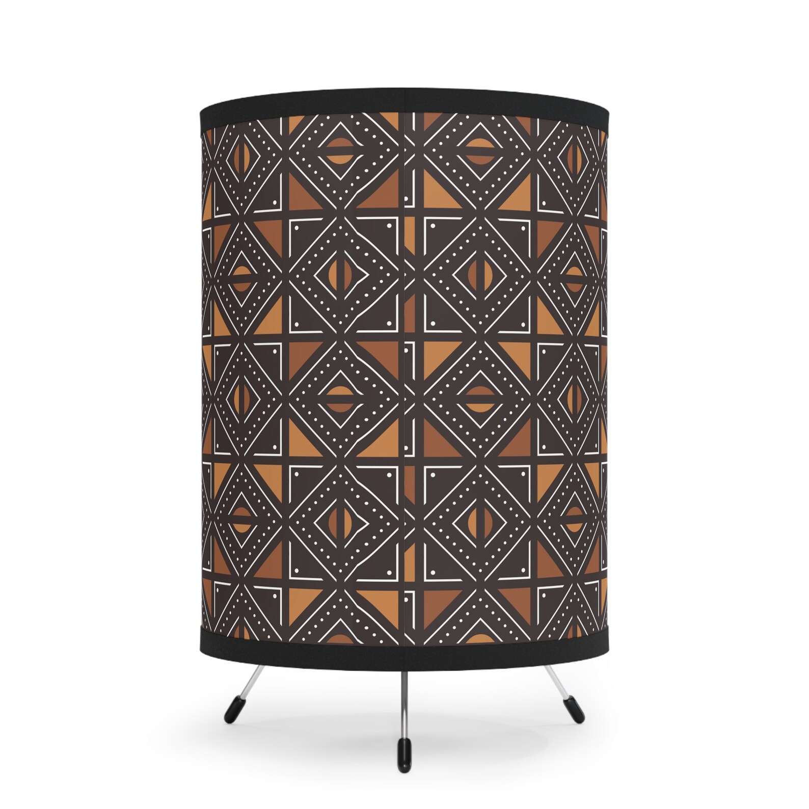 Tripod Lamp With African Pattern, USCA Plug - Etsy