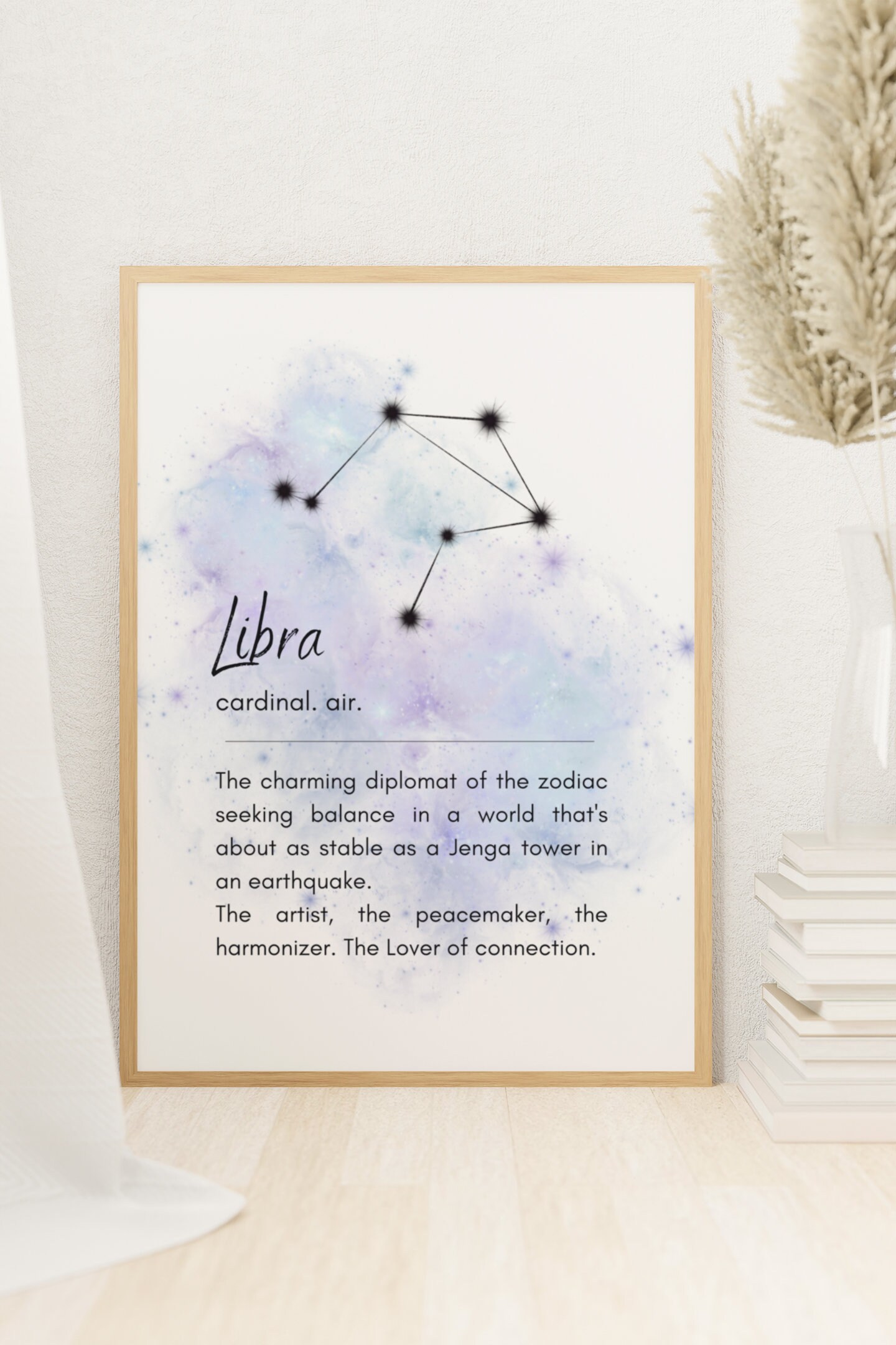 Libra Zodiac Definition Printable Digital Download Wall Art - Etsy