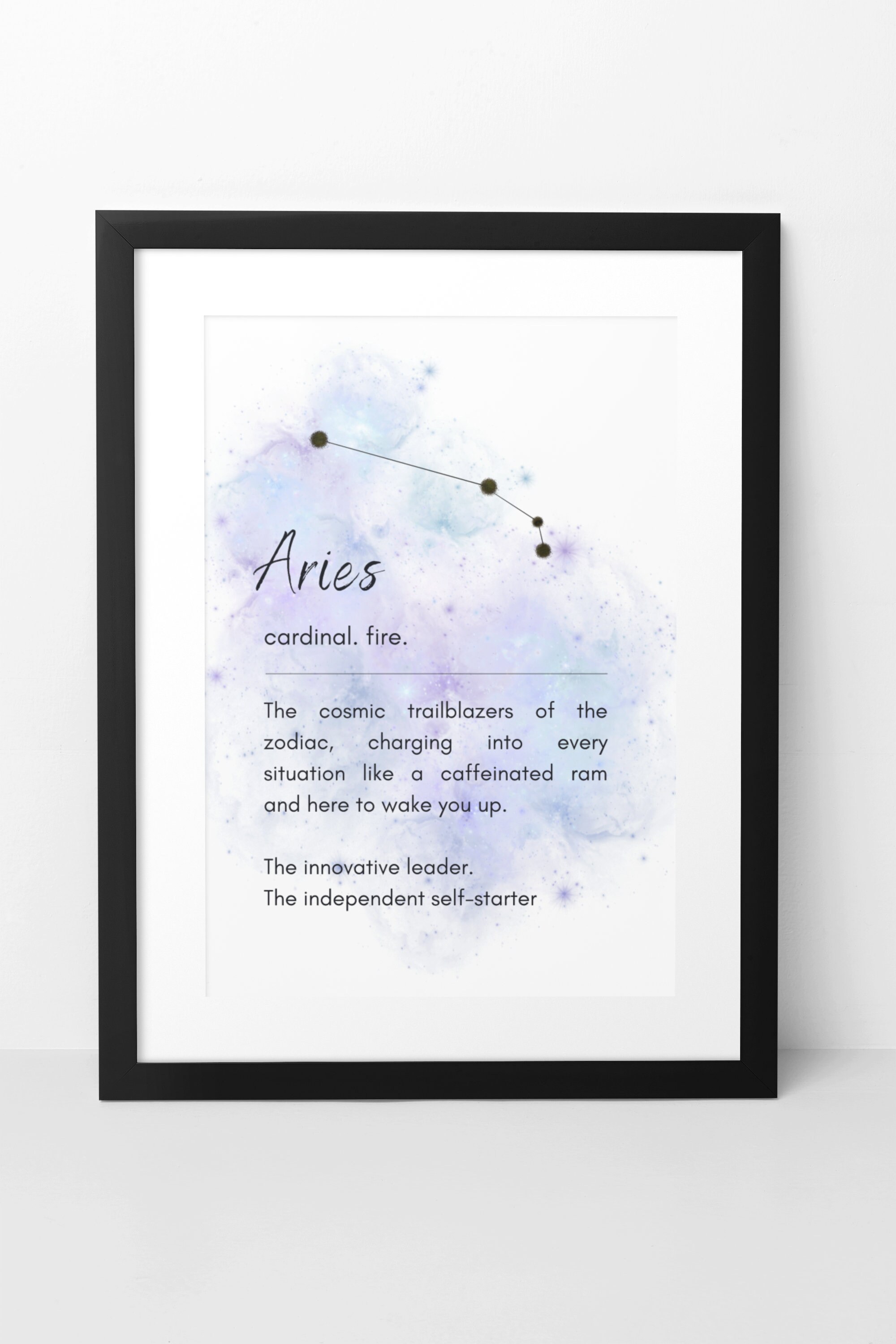 Aries Definition Printable - Digital Download - Wall Art - Etsy