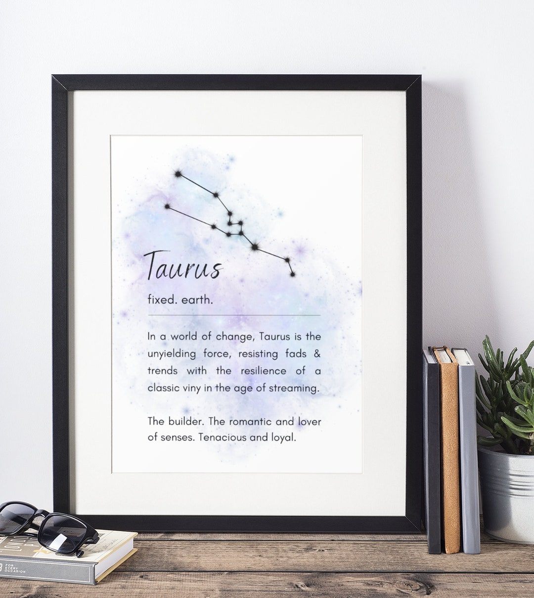 Taurus Definition Printable - Digital Download - Wall Art - Etsy