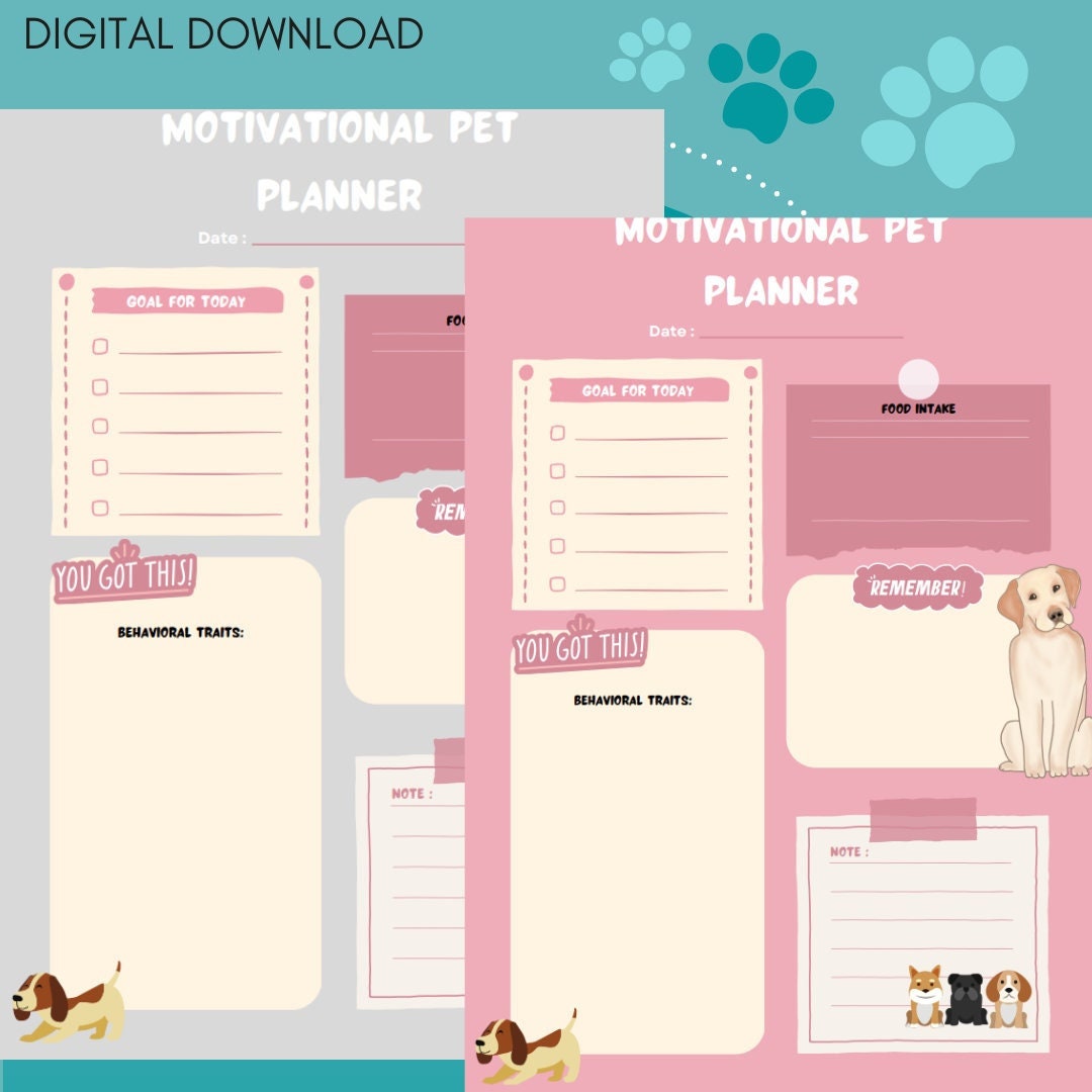 Dog Report Card, Pet Report Card, Dog Walking Report Form, Pet Boarding ...