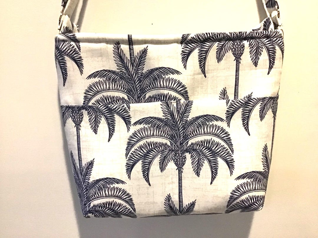 Blue Palm Tree Purse, Alm Tree Bag, Gifts for Her, Coastal Shoulder ...