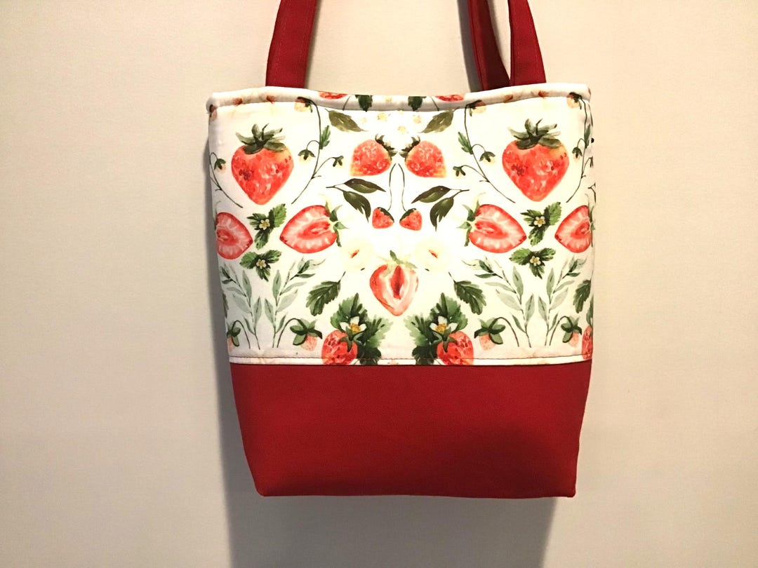 Strawberry Purse, Red and Pink Strawberry Purse, Strawberry Handbag ...