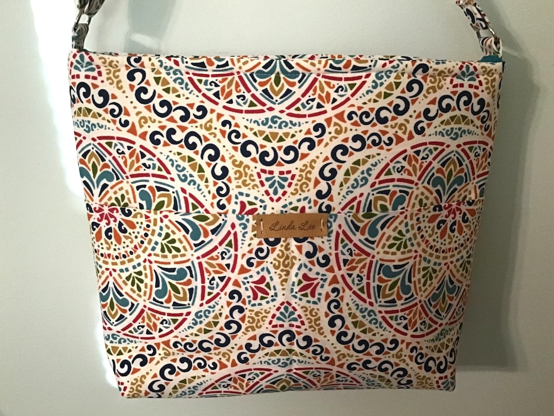 Colorful Print Purse, Medallion Purse, Boho Purse, Colorful Laptop Bag ...