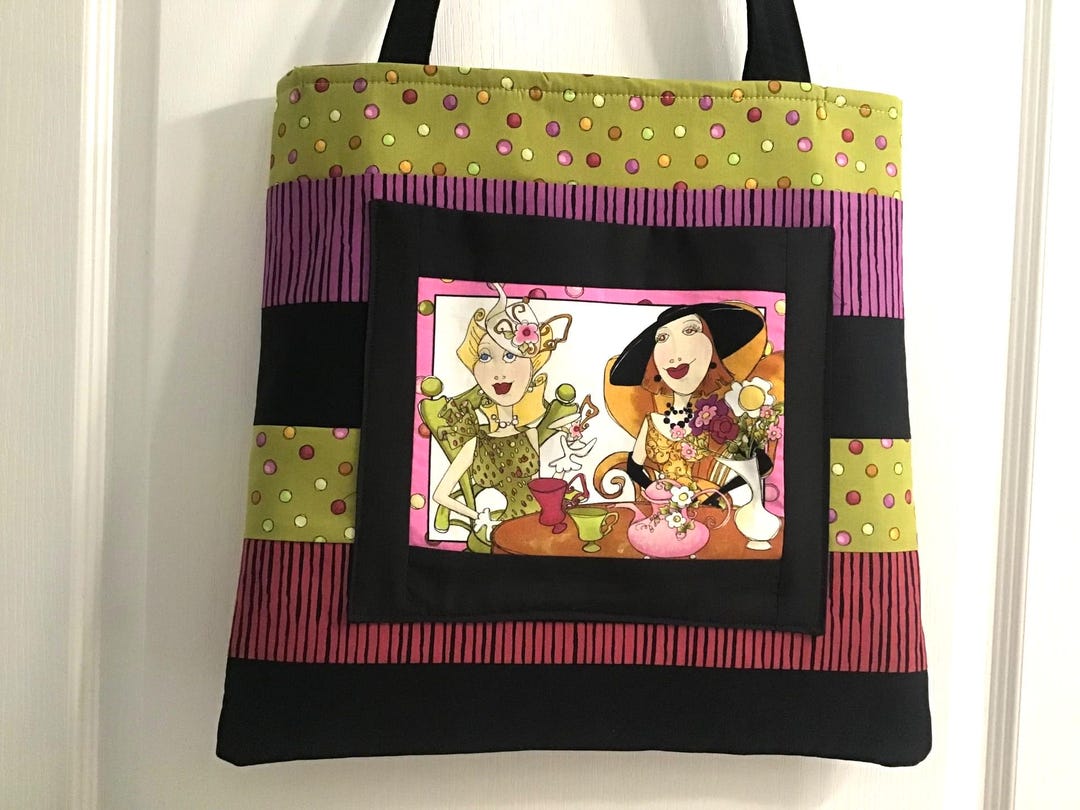 Colorful Lauralie Tea Time Tote Bag, Lauralie Accessories, Lauralie ...