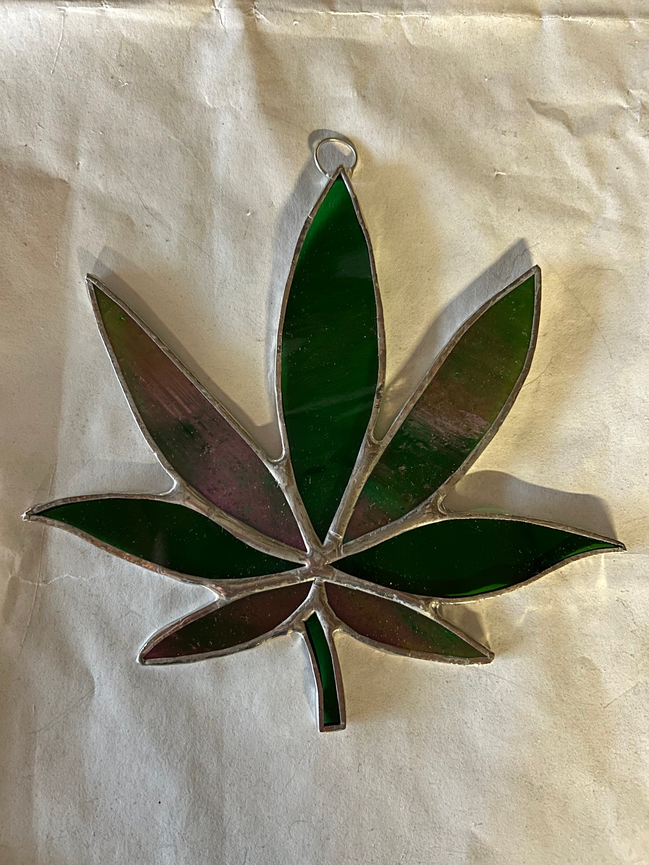 Stained Glass Marijuana Leaf - Etsy