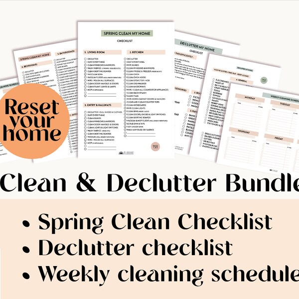 Declutter Printable - Etsy UK