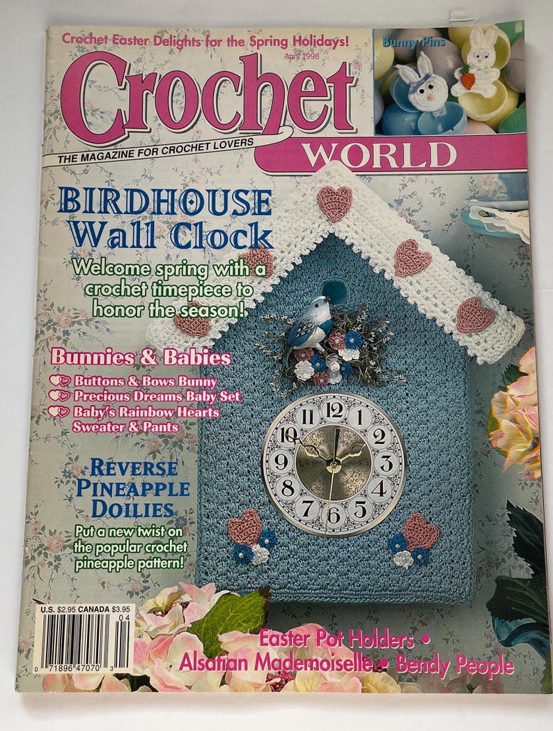 Crochet World Magazines vintage Patterns From the 1990s - Etsy