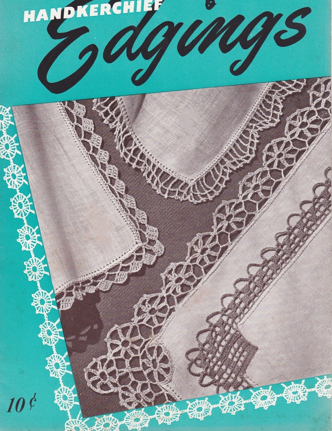 Vintage Handkerchief Crochet Edgings Patterns 1949 PDF Instant Download ...