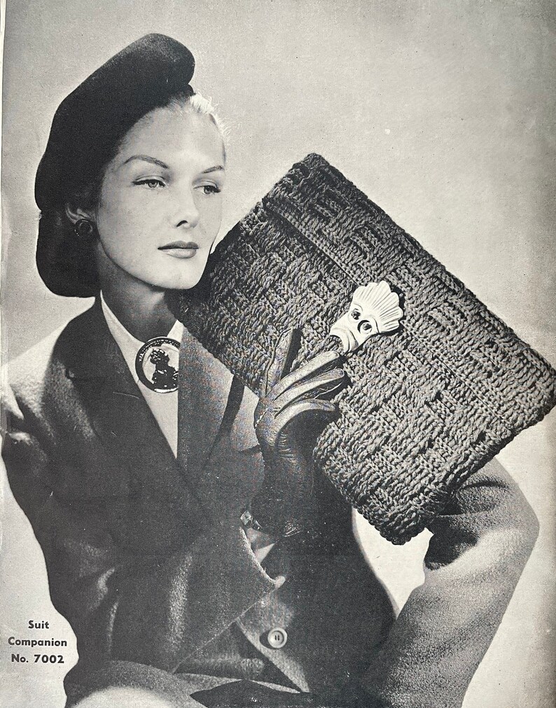 Vintage Crochet Bag Pattern- PDF Instant Download - Etsy
