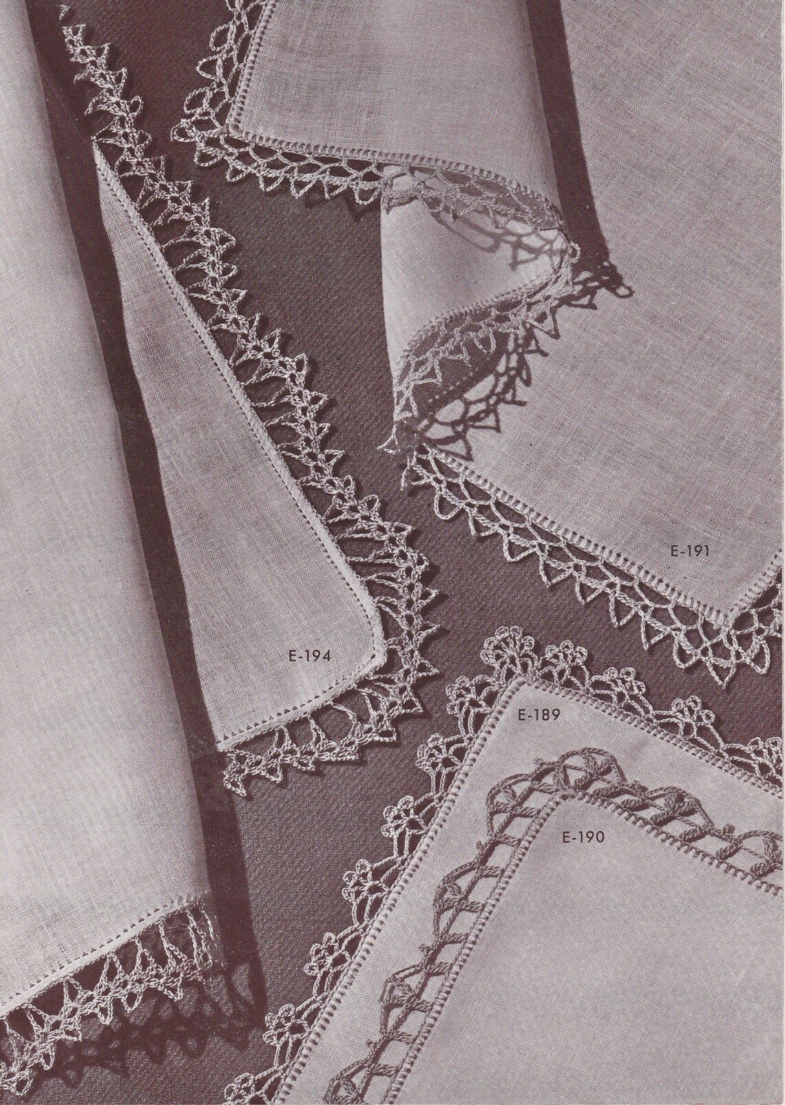 Vintage Handkerchief Crochet Edgings Patterns 1949 PDF Instant Download ...