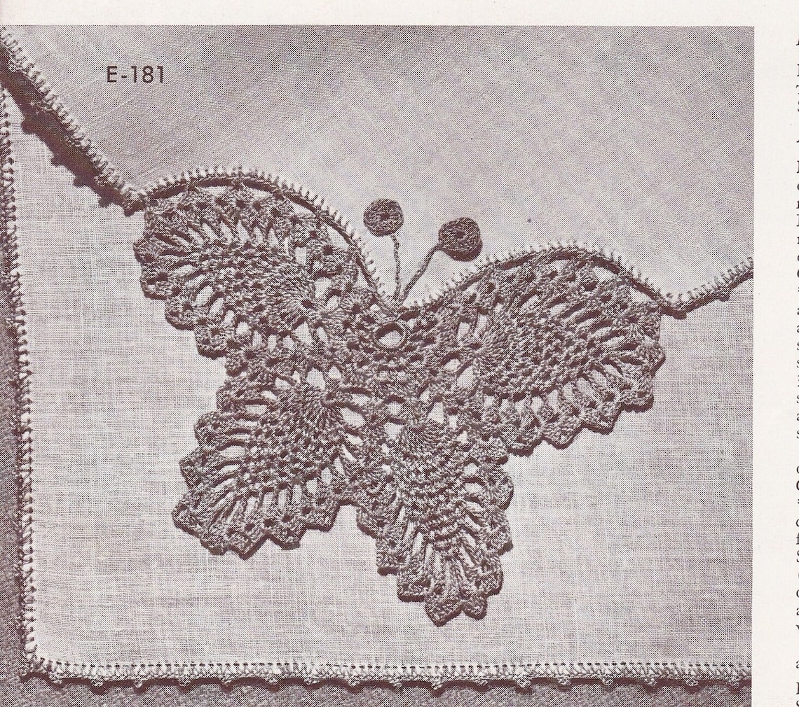 Vintage Handkerchief Crochet Edgings Patterns 1949 PDF Instant Download ...