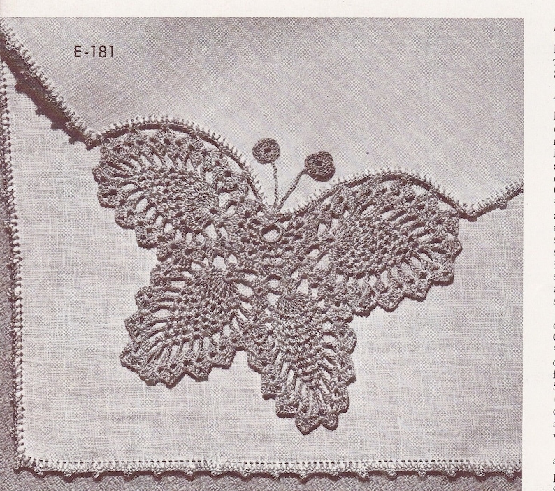 Vintage Handkerchief Crochet Edgings Patterns 1949 - PDF Instant ...