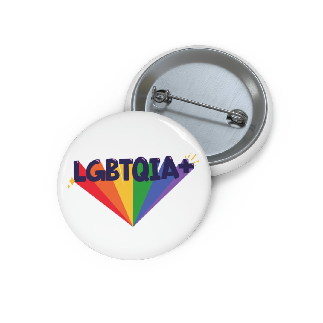 LGBTQIA Custom Pin Buttons Badge - Etsy