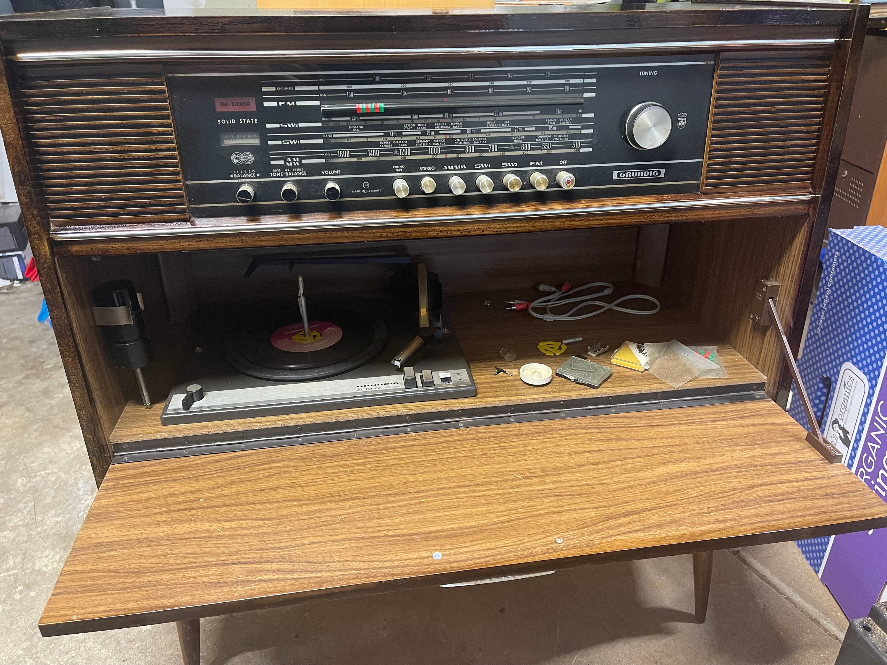 1960’s Grundig Console W/bluetooth - Etsy