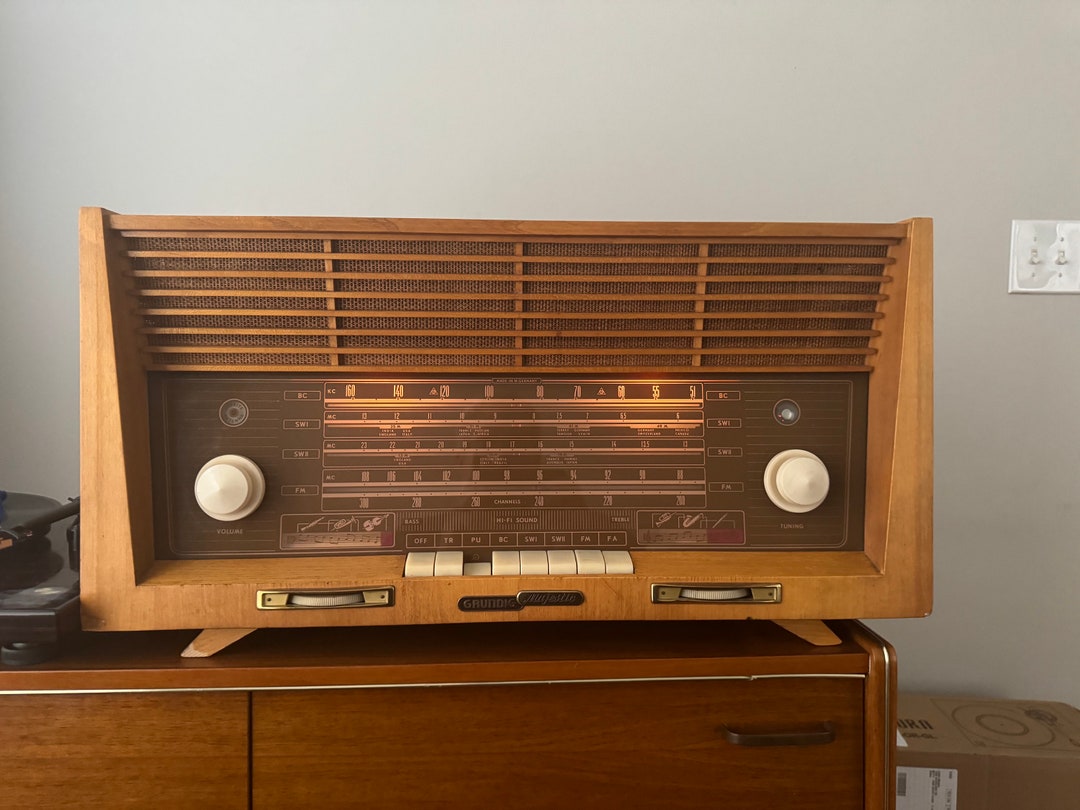 1960’s Grundig Tabletop Radio With Bluetooth - Etsy