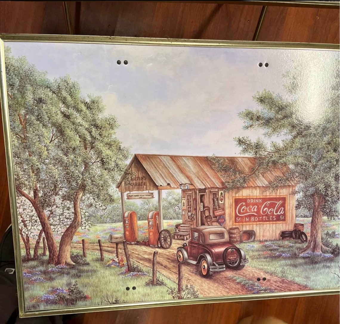 1970’s Coca-cola Tv Trays With Stand - Etsy