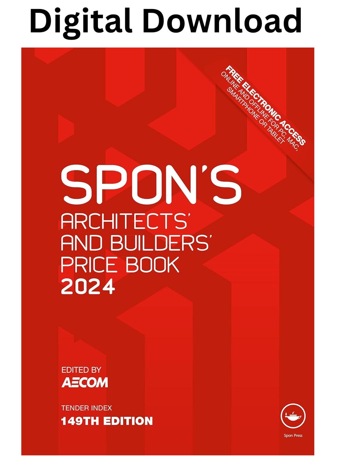 SPONS 2024 Price Book, SPONS Online 2024, SPON'S Price Book, Spons ...