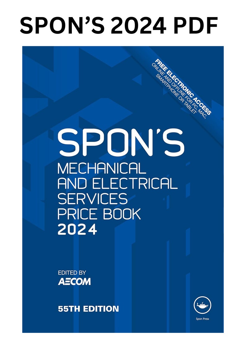 SPONS 2024 Price Book, SPONS Online 2024, SPON'S Price Book, Spons ...
