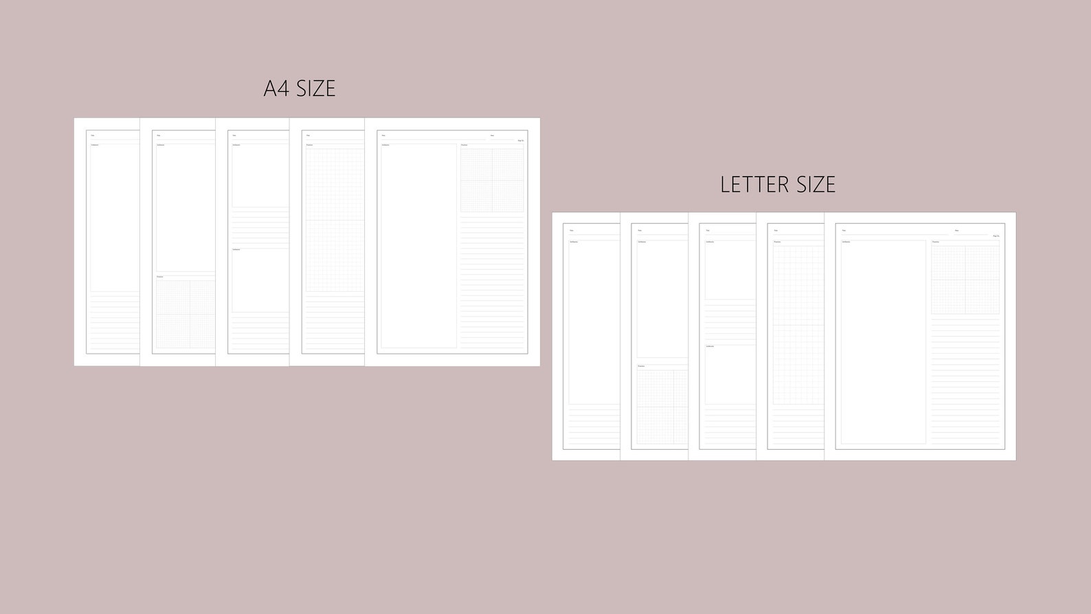 10 Printable PDF, Math Paper, Math Notes, Student Notes, Digital Note ...