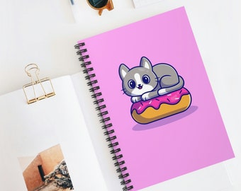 Cat Notebook, Cat Spiral Notebook, Cat Gift Idea, Cat Journal, Journal ...