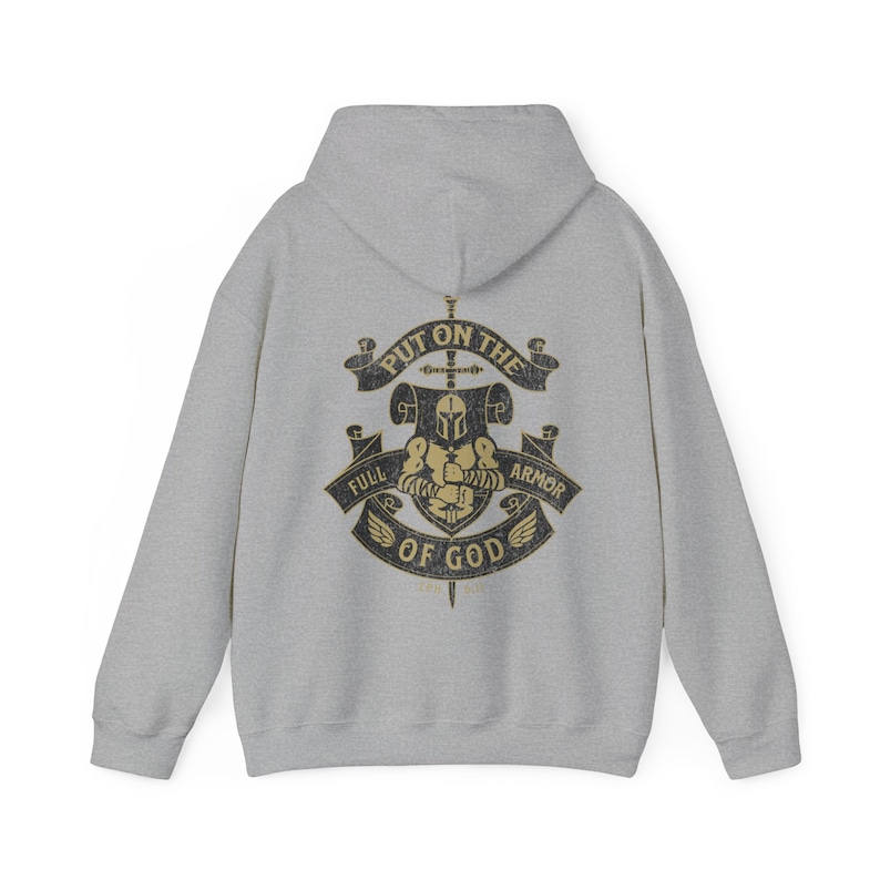 Sudadera con capucha "Armadura de Dios", sudadera cristiana, regalo ...