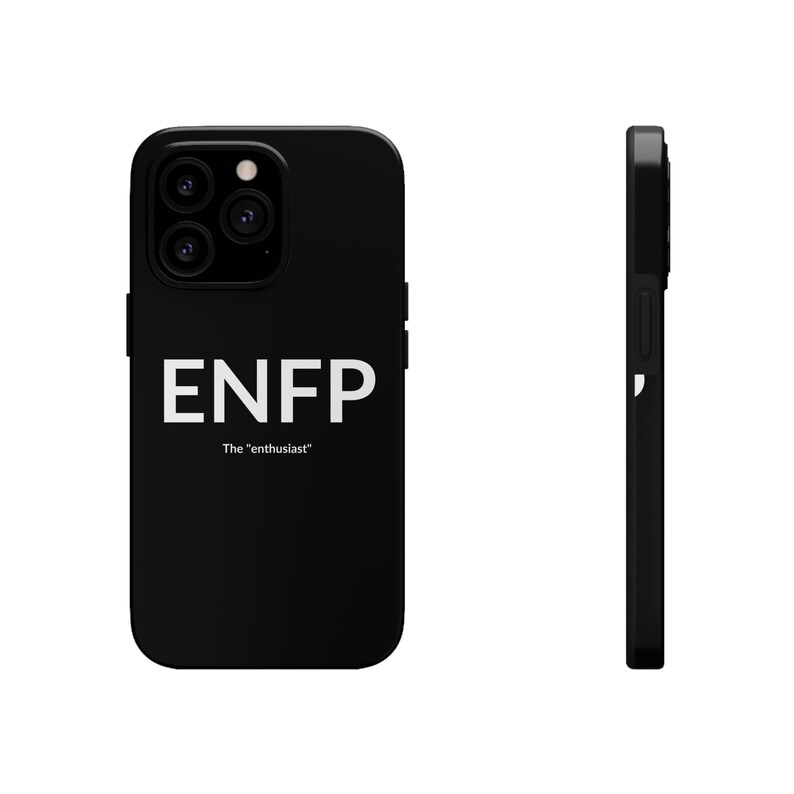 MBTI ENFP Simple Black Background Design Iphone Tough Phone - Etsy