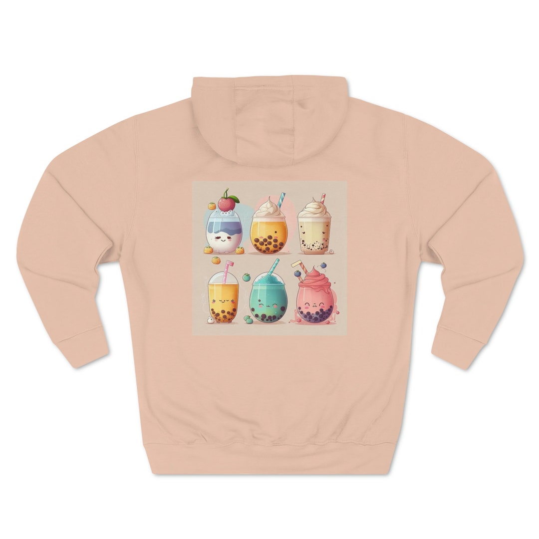 Boba Lovers Cute Chibi Cups Unisex Premium Pullover Hoodie - Etsy