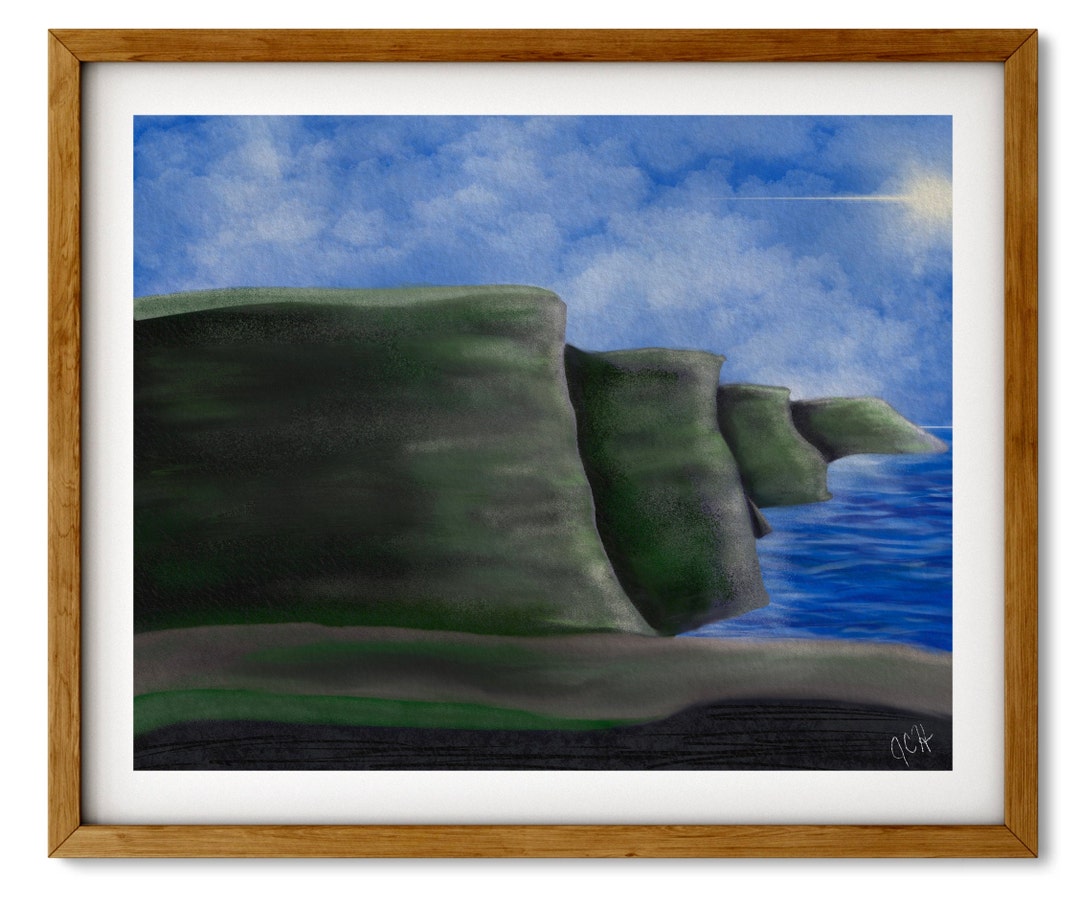 Cliffs of Moher Painting - Original Artwork - Instant Download - Irish ...